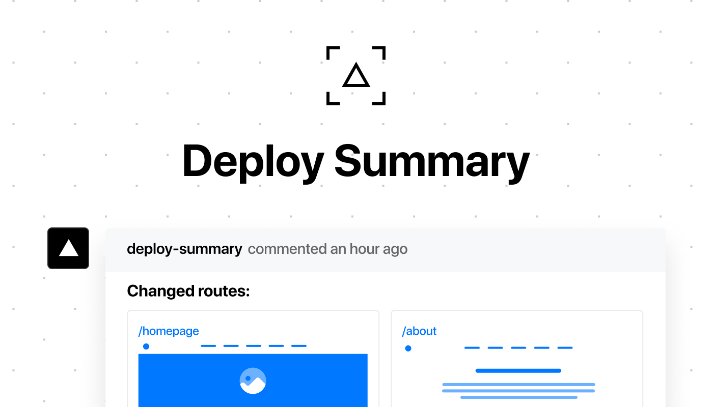 Deploy Summary Integration - Vercel