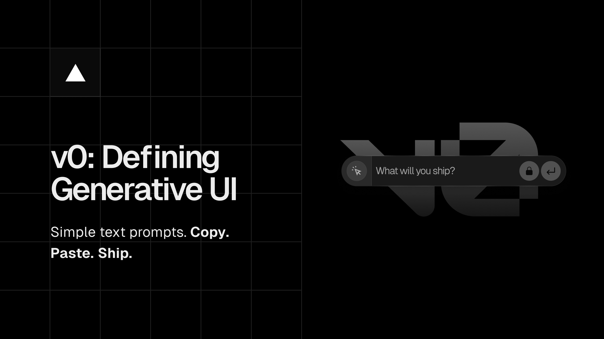 Announcing V0 Generative UI Vercel Announcing V0 Generative UI Vercel