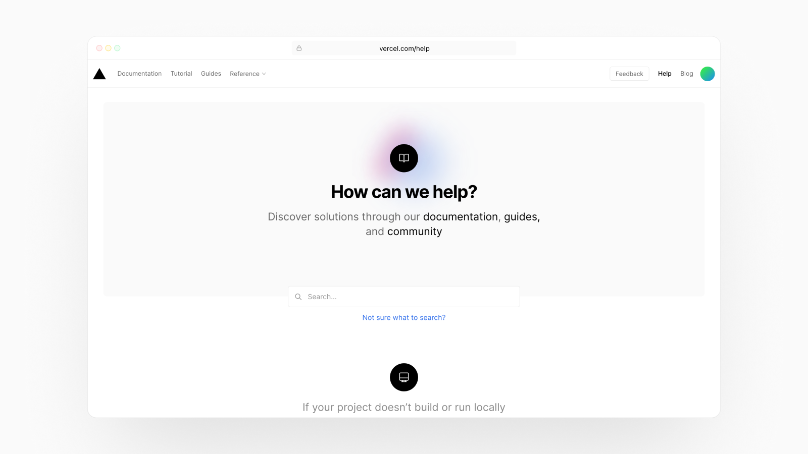New help and guides pages on the Vercel docs - Vercel