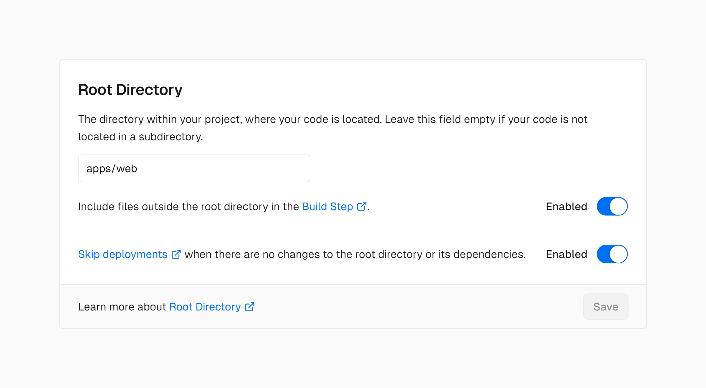 Automatically skip unnecessary deployments in monorepos - Vercel