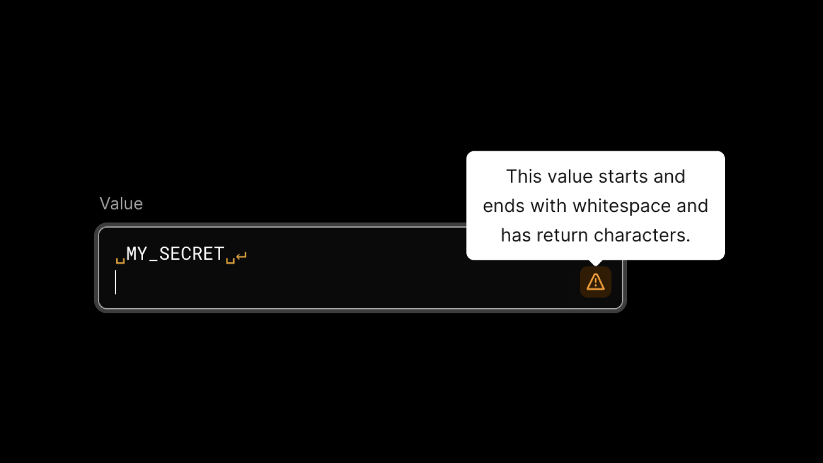 Hints Now Available When Creating Environment Variables Vercel