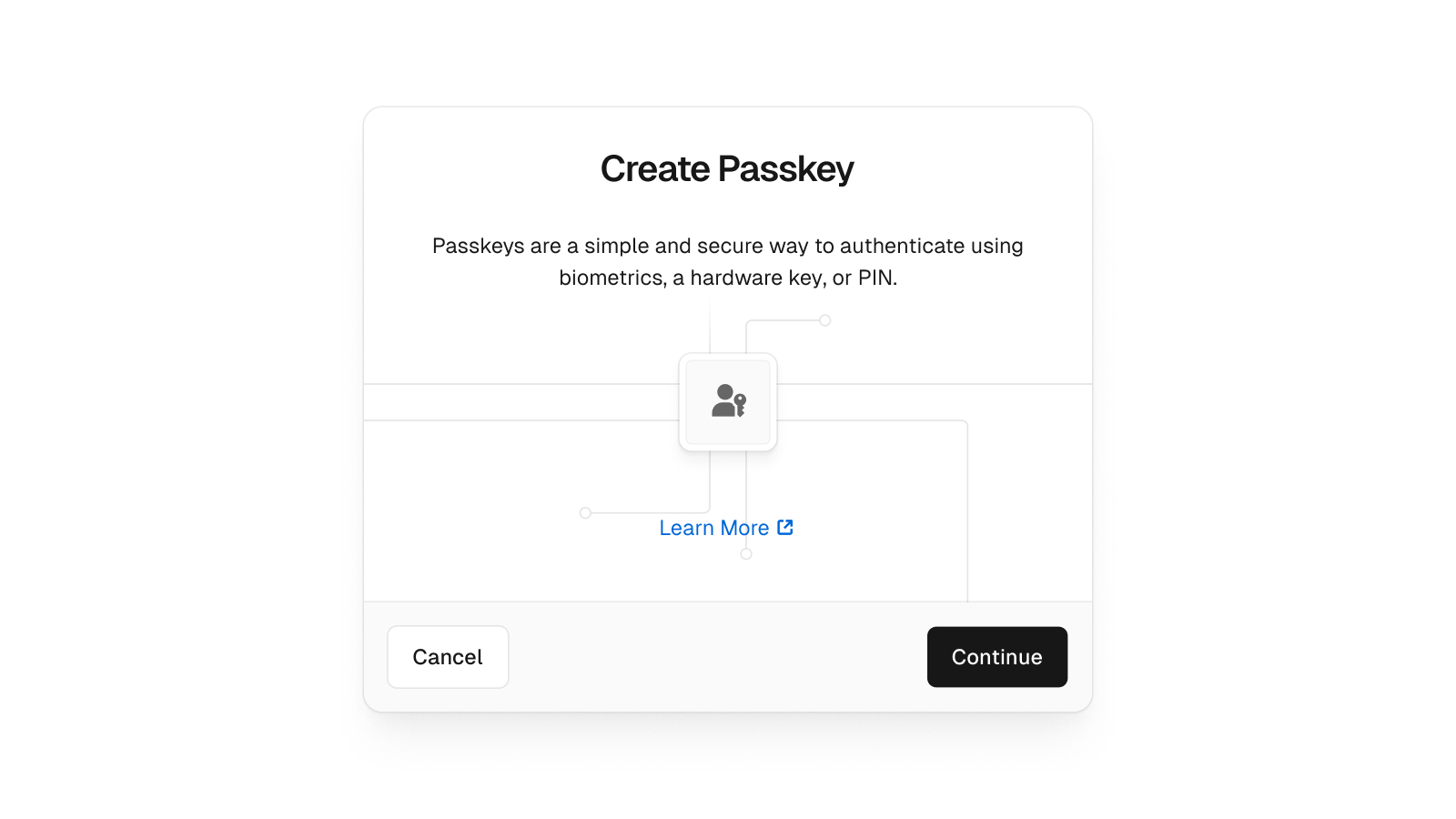 Login with passkey is now supported - Vercel