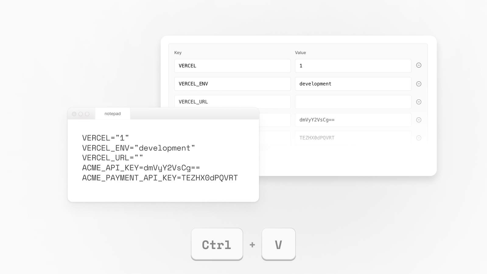 Bulk upload now available for Environment Variables - Vercel