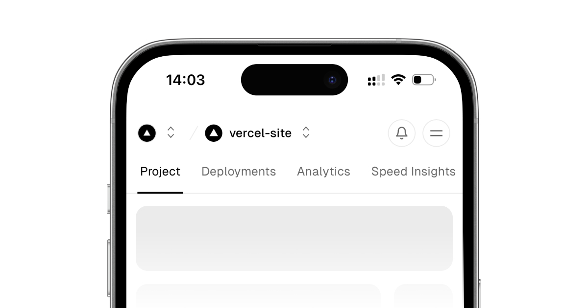 Improved dashboard navigation - Vercel Improved dashboard navigation - Vercel