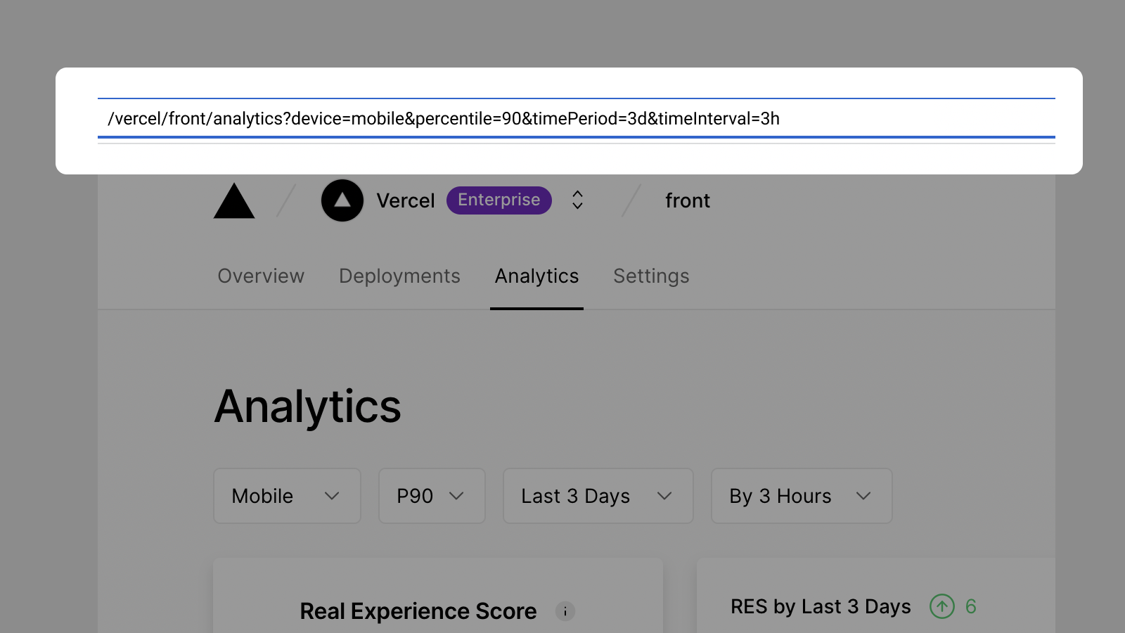 Filters are persisted for Vercel Analytics - Vercel