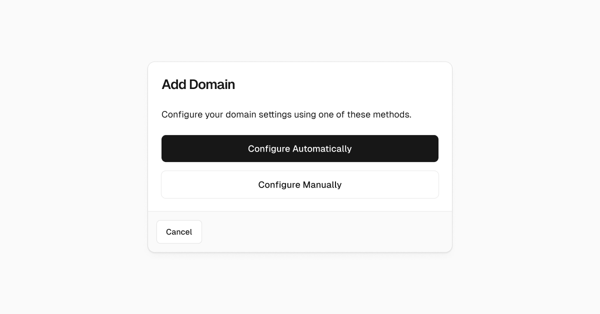 Automated DNS configuration with Domain Connect - Vercel