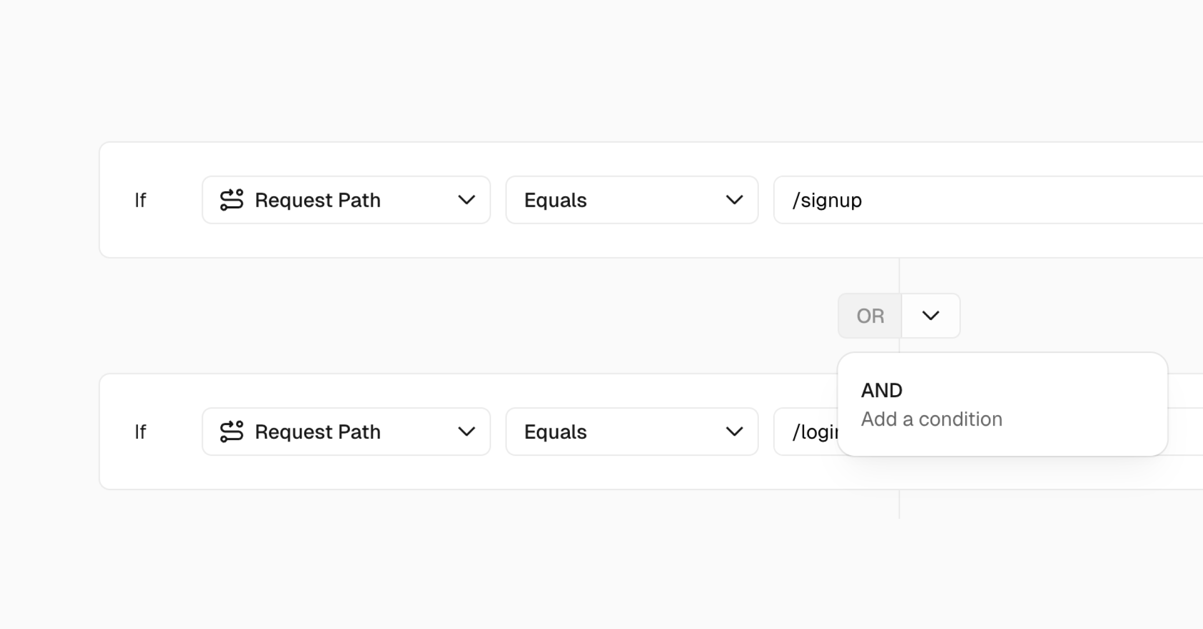 Vercel Firewall rule builder now supports `OR` for rule condition ...