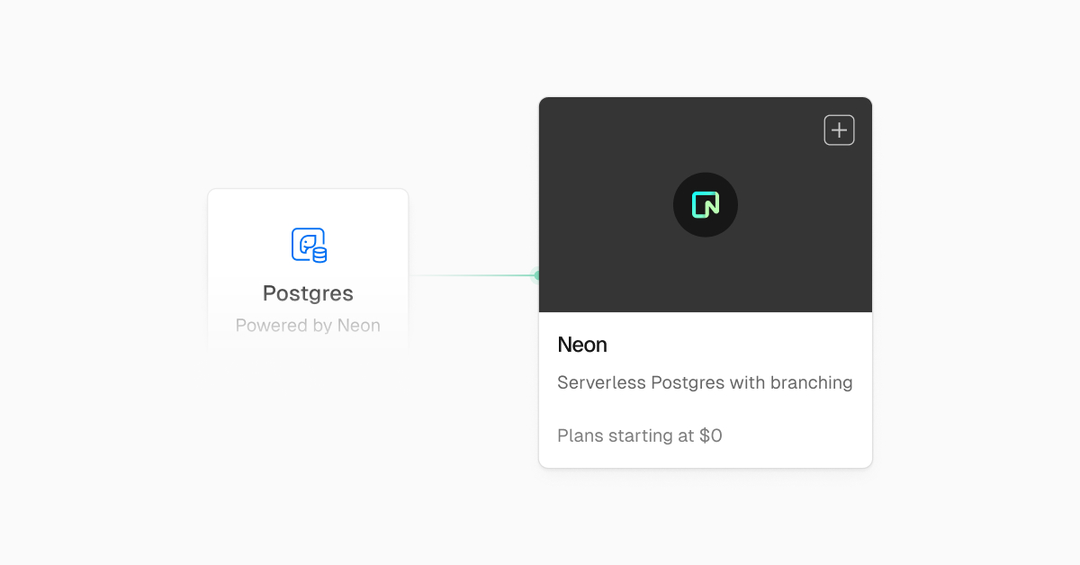 Neon now available on Vercel Marketplace - Vercel